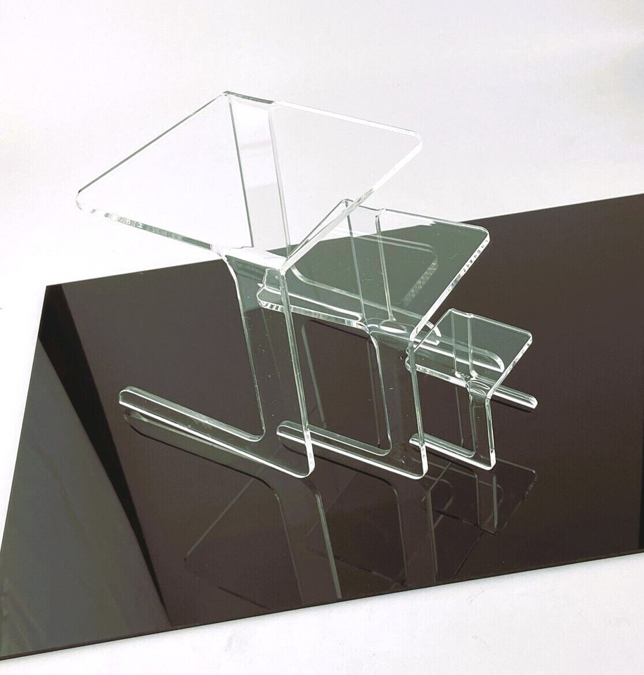 Clear Acrylic Display Stands Risers / Perspex / Acrylic Display Shelves ...