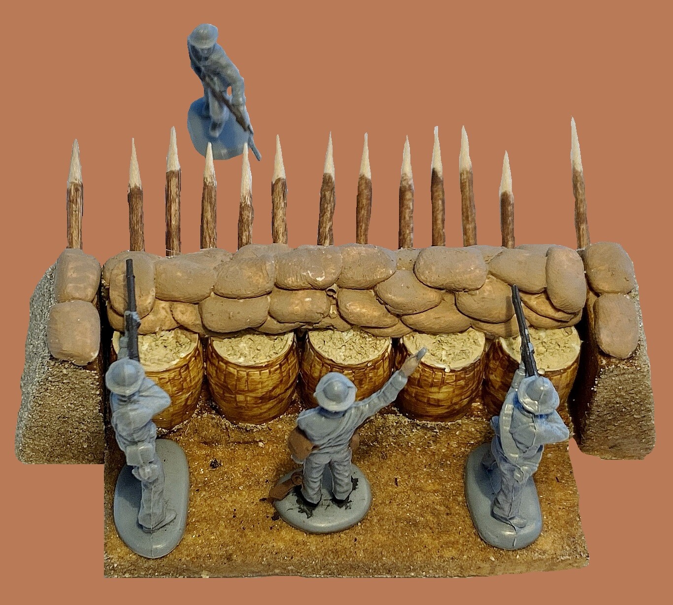 Wood Barrel Defensive Position w/ Stakes 1/72 Scale ACW AWI Napoleon | eBay