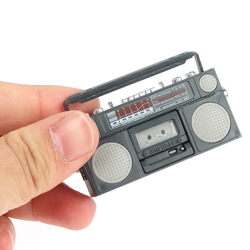 1:12 Dollhouse Miniature Radio Model Recorder Player Toy Doll Furniture ...