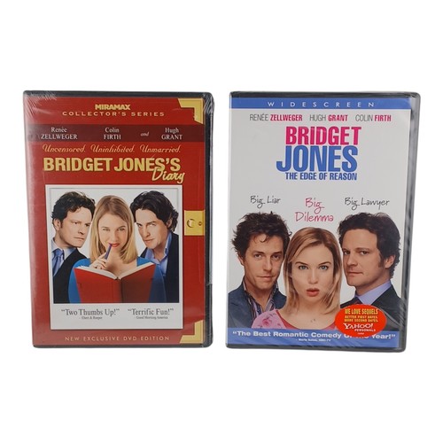 Lot 2 Bridget Jones DVD Diary Edge Reason Renee Zellweger Hugh Grant ...
