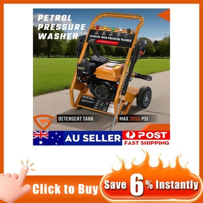 4-stroke 3950 Petrol High Pressure Cleaner Washer 7HP Water Gurney 20M ...
