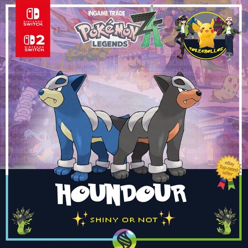 HOUNDOUR SHINY OR NOT 6iv Pokemon leyendas / Legends ZA 🏙️🏗️ | eBay