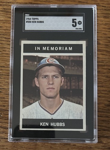1964 Topps Ken Hubbs In Memoriam Chicago Cubs #550 SGC 5 EX | eBay