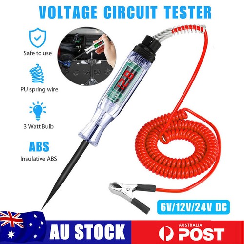 6/12/24V Digital Electric Circuit Tester Truck Light Car Test Voltage ...