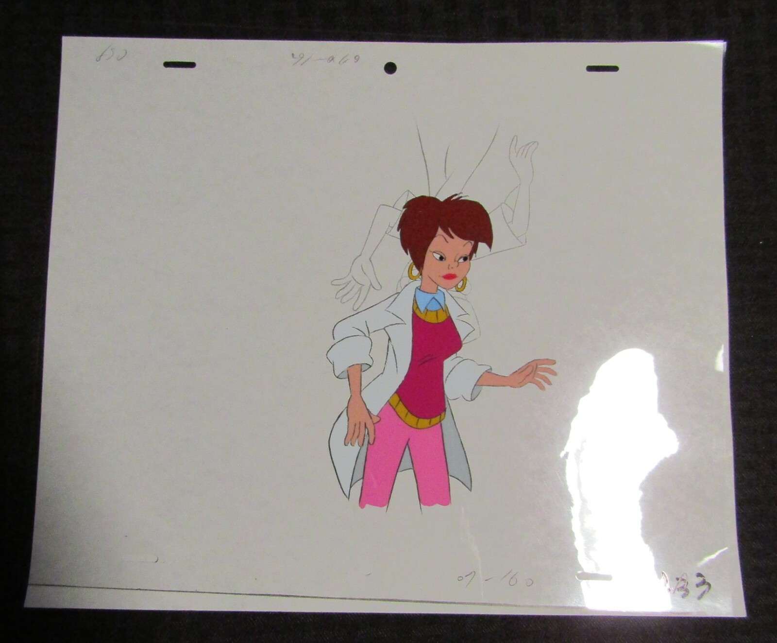 1993 CRO Animation Cartoon 12.5x10.5" Production Cel 07-160 A33 Dr ...