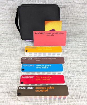 Pantone Formula Guides & Process Guide LOT Fan Decks with Zip Case | eBay