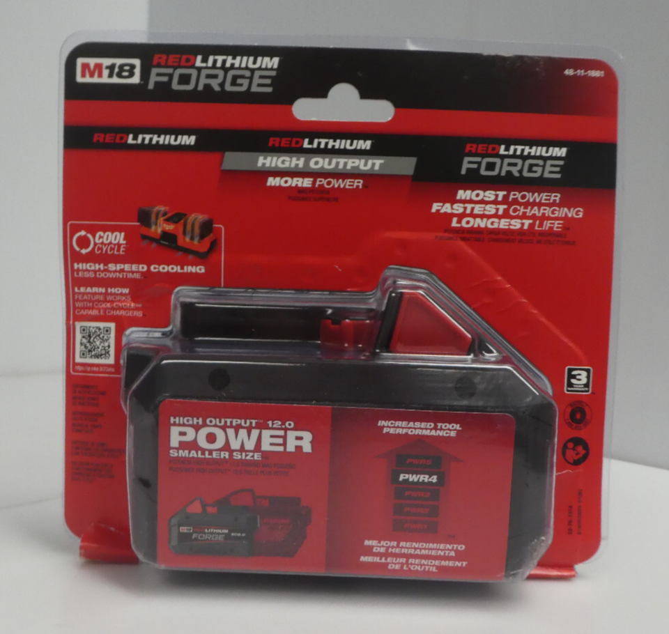 Milwaukee Genuine M18 Forge 48-11-1881 8.0 AH Battery 18V Red Lithium ...