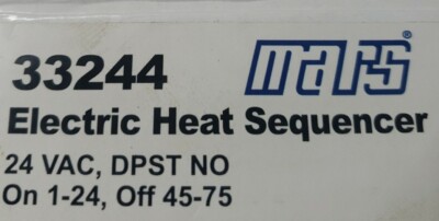 MARS 33244 Electric Heat Sequencer Furnace On 1-24 Off 45-75 | eBay