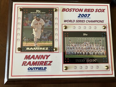 2007 Boston Red Sox World Series Champions Plaques (2) Ramirez, Beckett ...