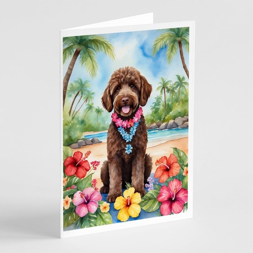 Labradoodle Luau Greeting Cards Pack Of 8 | eBay
