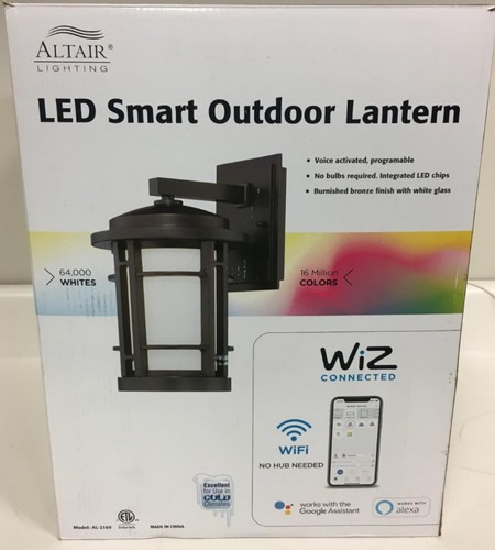 Altair Lighting AL-2169 LED Smart Outdoor Wall Lantern for sale online ...