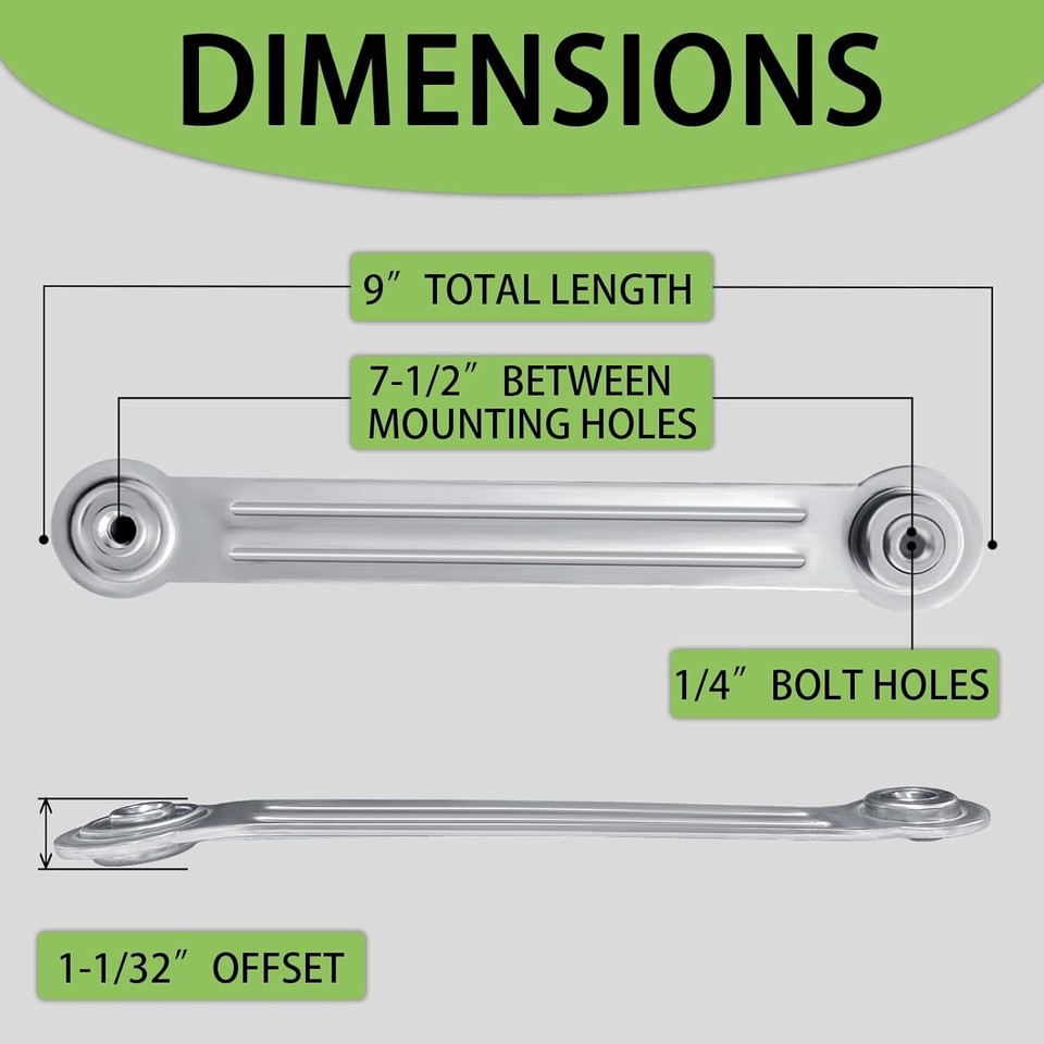 Glider Bearing Arm Bracket Replacement Hardware Rocker Parts, 9 Inch ...