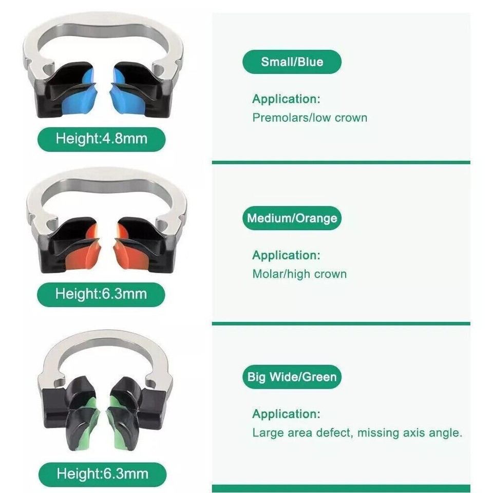 Dental Matrix Bands Ring Sectional Matrice Clamp Fit Garrison Palodent ...