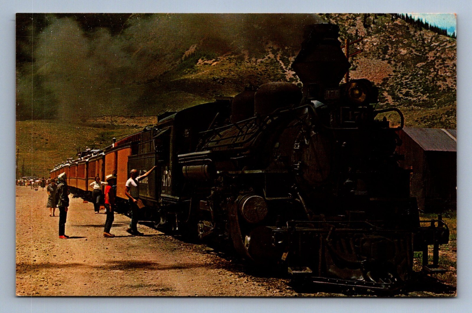 Postcard Vtg Train Transportation Narrow Gauge Passenger Train ...
