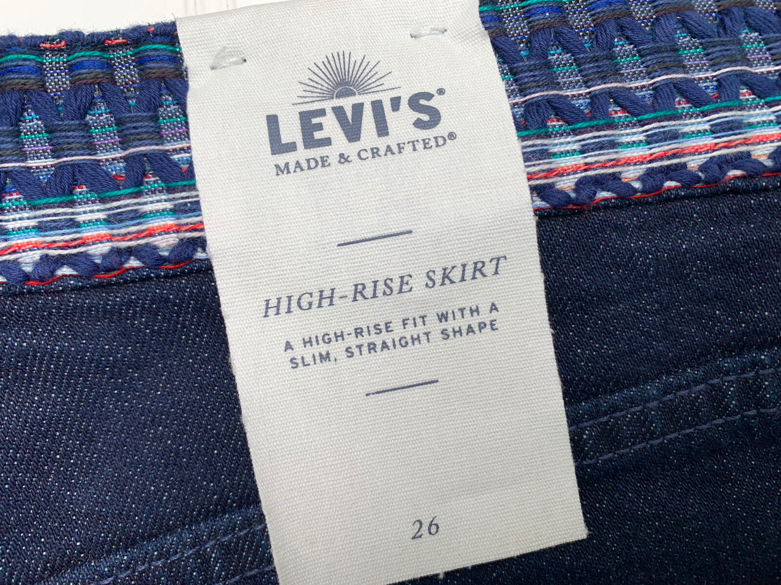 Levi's Made & Crafted LMC Button Front Pencil in Sky Rinse Skirt 30 for ...