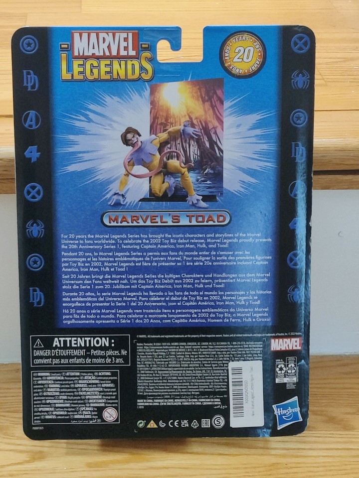 Marvel Legends Hasbro Retro TOAD 6" Action Figure 20th ANNIVERSARY New ...
