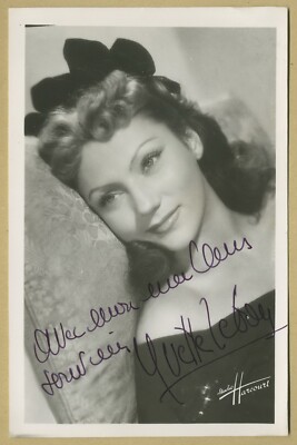 Yvette Lebon (1910-2014) - Actrice française - Jolie photo signée - 50s ...