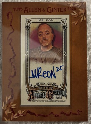 2025 Topps Allen & Ginter Mr. Eon Framed Mini Non-Baseball Auto #MA-ME ...