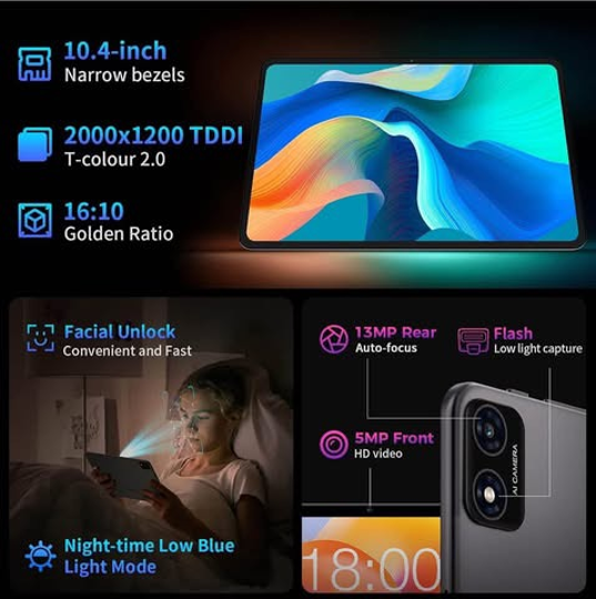 Teclast T40S Pro 10.4" Android 12 Tablet 8GB/128GB Storage Brand New | eBay