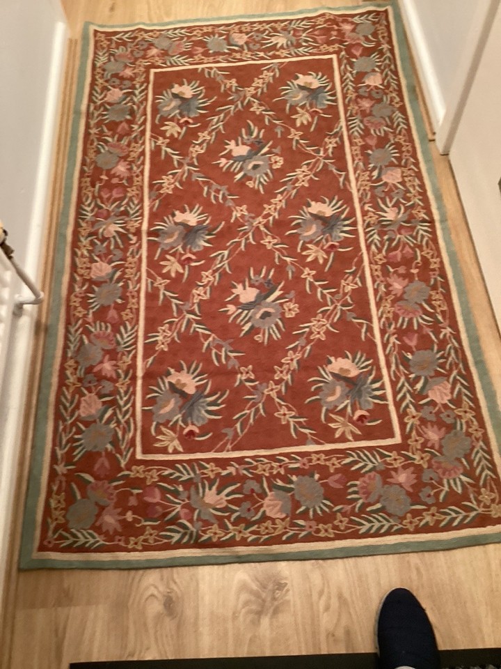 Genuine Kashmir Chain Stitch Hand Made Rug | eBay UK