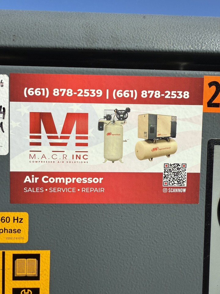 USED 15HP ATLAS COPCO GX11FF With Built In Dryer Rotary Screw ...