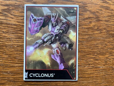 2014 HASBRO TRANSFORMERS GENERATIONS CYCLONUS CARD CAME W ACTION FIGURE ...