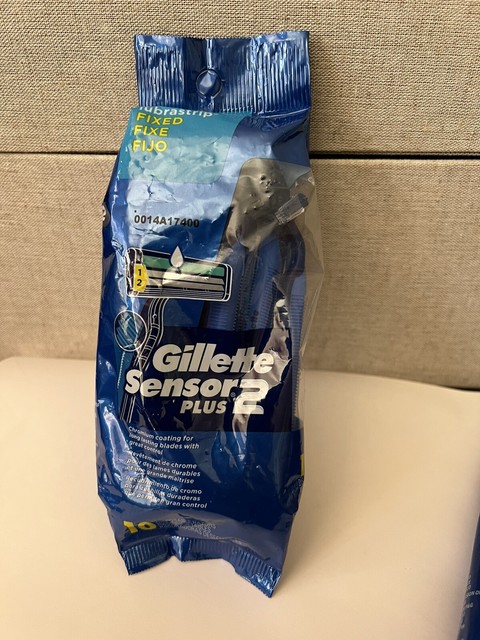 Gillette Sensor2 Plus Men's Disposable Razor - Blue (3 Pack) for sale ...