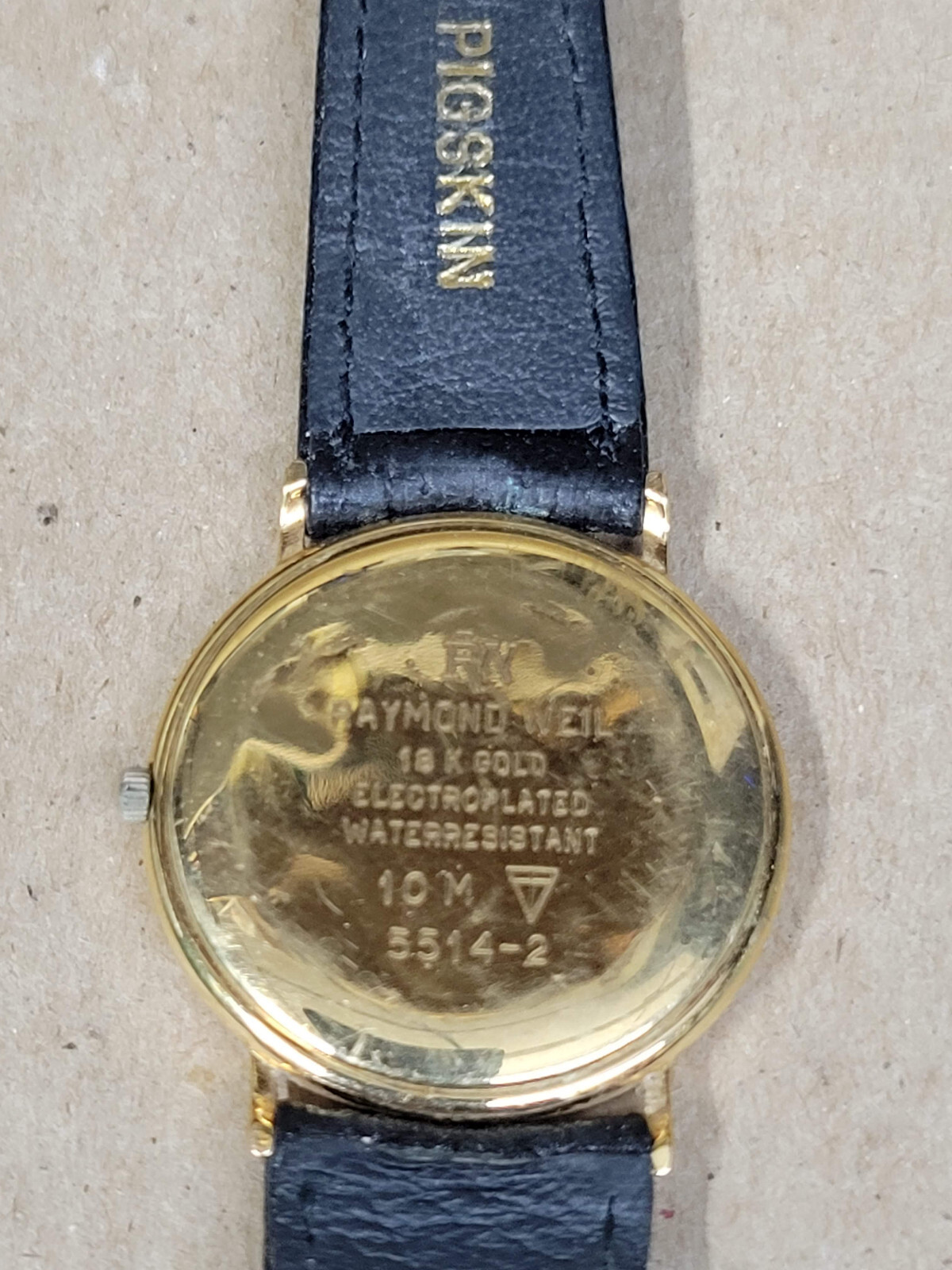 Raymond Weil 18K Gold Electroplated 5514-2 White Dial with Date | eBay