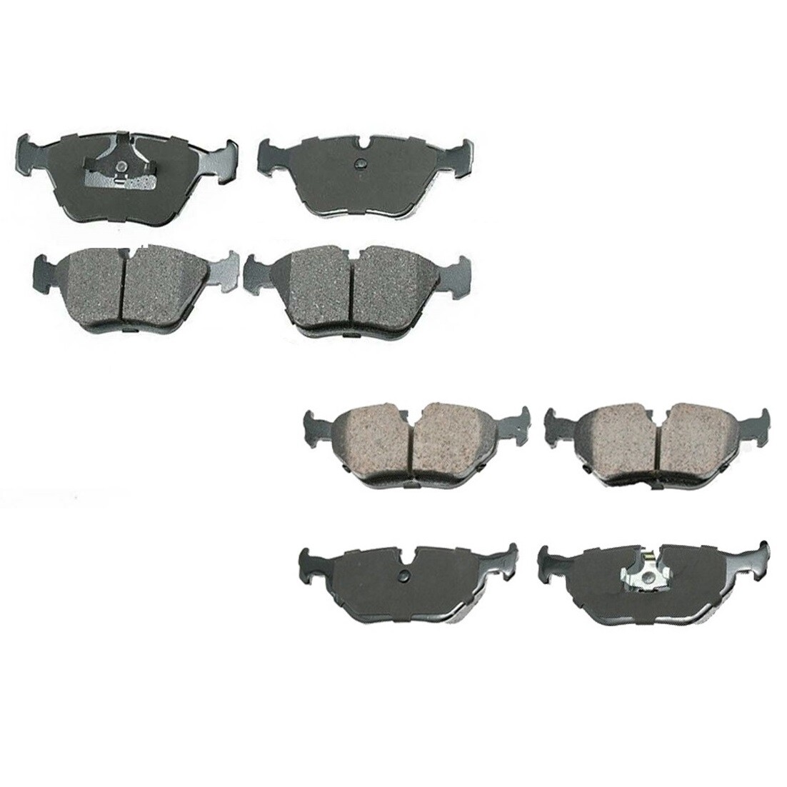 Akebono Euro Front & Rear Brake Pads Kit For BMW E34 525i 535i E32 ...