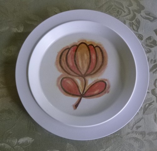 Vintage Bessemer Australia Melmac Side Plate *Pink / Beige Flower ...