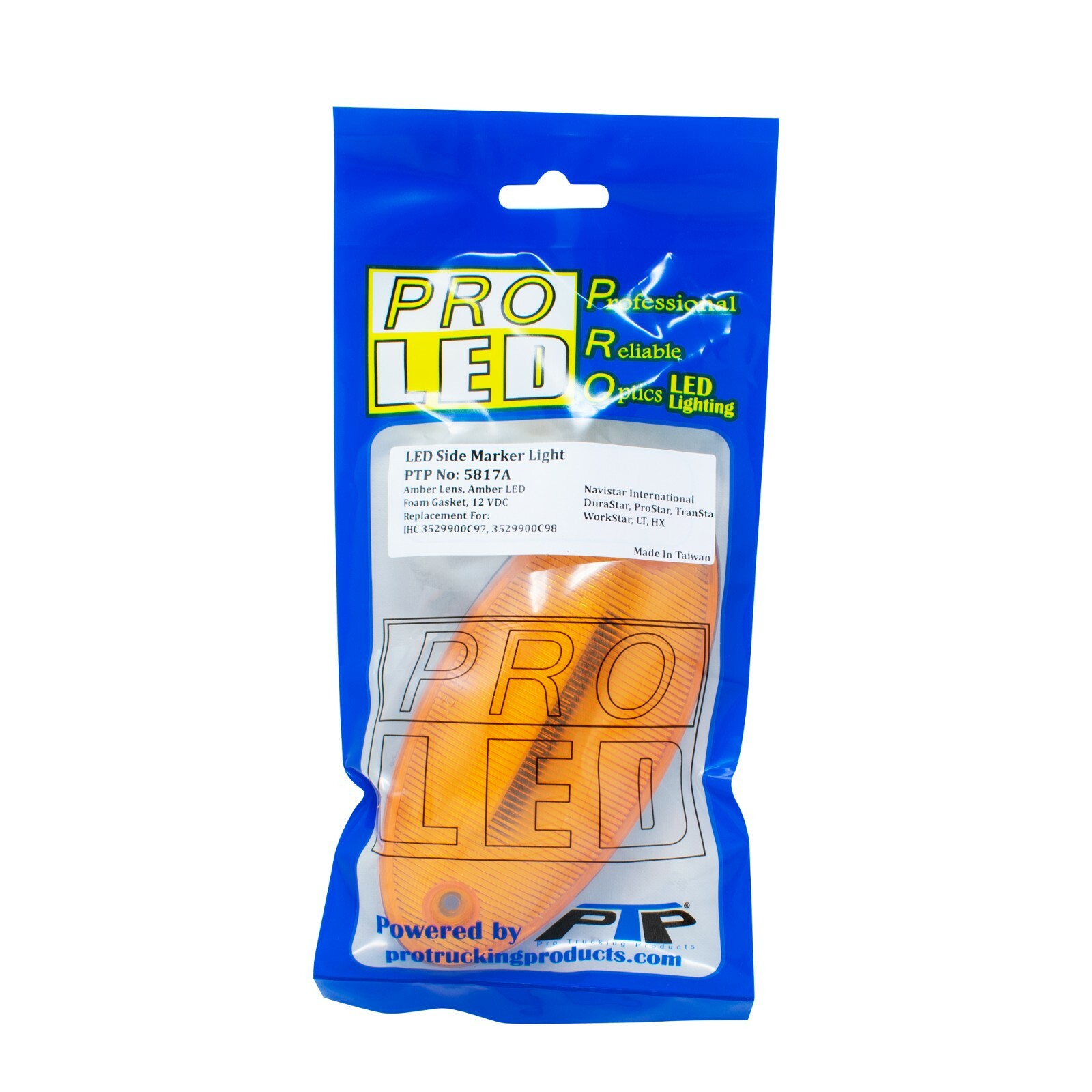 Pro LED 5817A Amber LED Cab Marker Light - Replaces IHC 3529900C97 ...