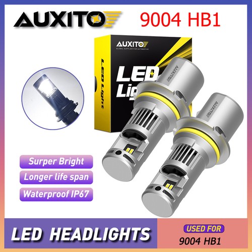 2PCS 9004 LED Headlight HB1 High Low Beam BulbS For Dodge Ram 1500 2500 ...