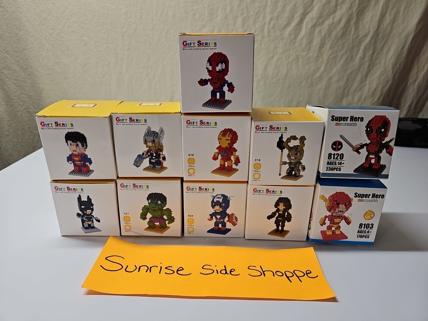 LNO & HSANHE Super Hero Micro Mini Building Nano Blocks Marvel DC - 11 ...