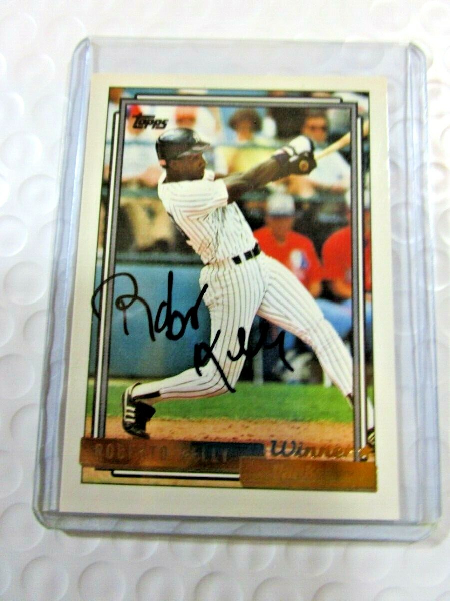 1992 Topps Roberto Kelly New York Yankees #266 AUTOGRAPHED GOLD CARD | eBay