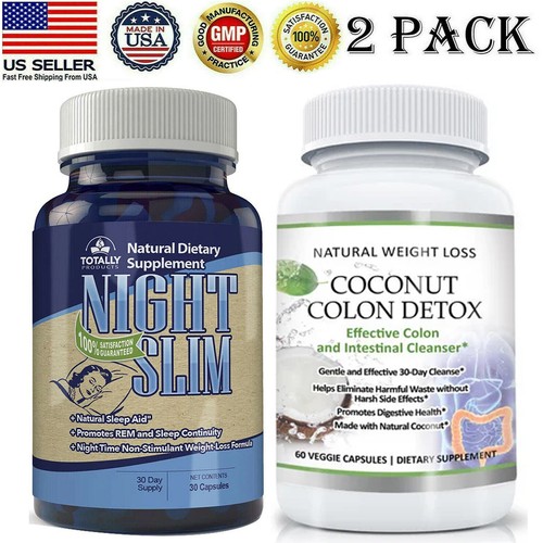 Night Slim Weight Loss & Coconut Colon Intestinal Detox Dietary ...