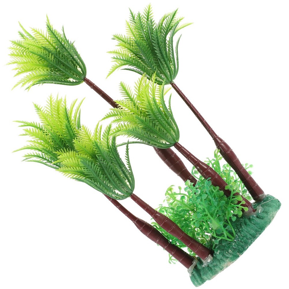 Aquarium Decoration Fish Tank Background Fake Plants for Landscape ...