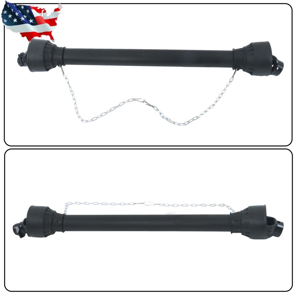 T4 43-61in PTO Shaft PTO Drive Shaft 1-3/8" 6 Spline Round End for ...