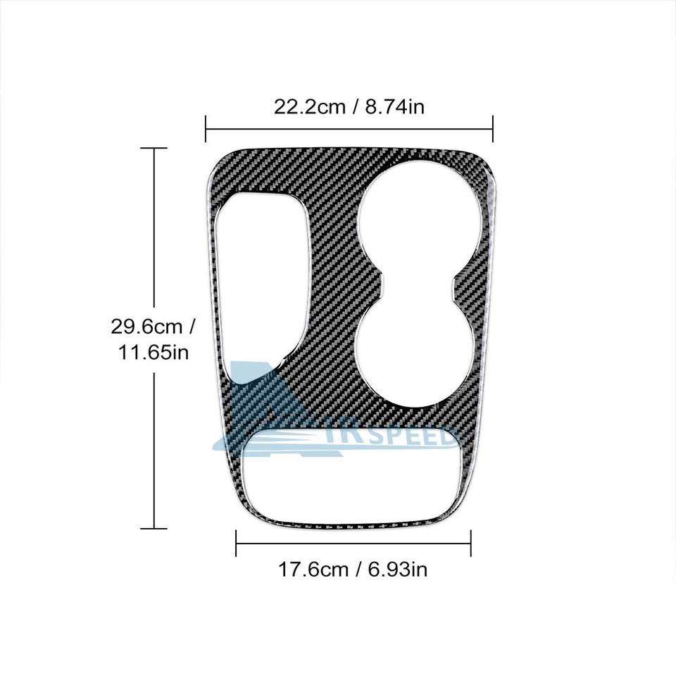 For Dodge Durango 2014-2020 Black Gear Shift Console Cover Real Carbon ...