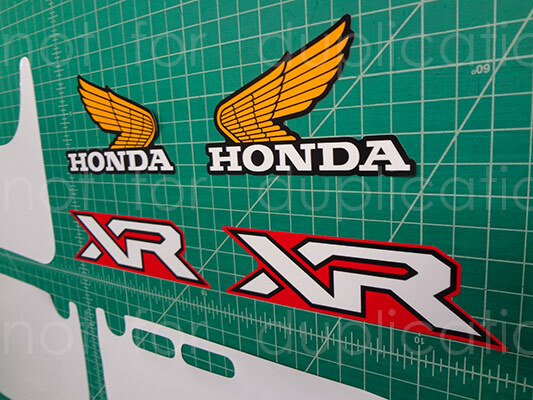 1982 Honda XR200R 9pc Multicolor Decal Kit xr200 | Self-Adhesive ...