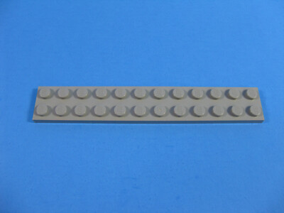 1990s LEGO Old Gray Plate 2 x 12 Frame Base 6086 5948 6984 6081 6059 ...