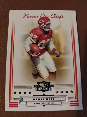 2006 DANTE HALL DONRUSS THREADS NFL CARD #127 KC KANSAS CITY CHIEFS ...