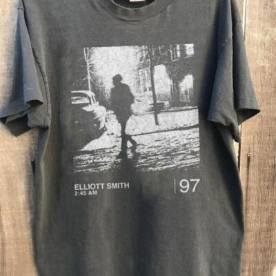 Elliott Smith Shirt, Elliott Smith Cotton Charcoal Unisex T-shirt S-5XL ...