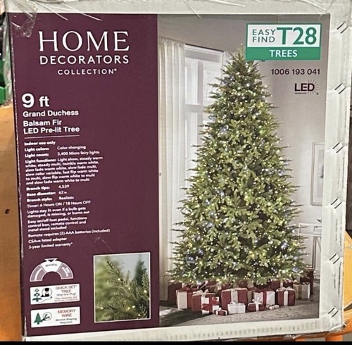 9ft Grand Duchess Full Balsam Christmas Tree 3400 Lights T28 2025 Pick ...