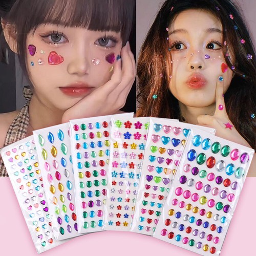 3D Diy Diamond Face Jewels Stickers Nail Autocollants Diamond ...