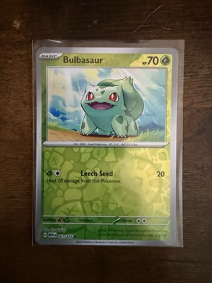 Bulbasaur 001/165 Sv: Scarlet & Violet 151 Reverse Holo | eBay