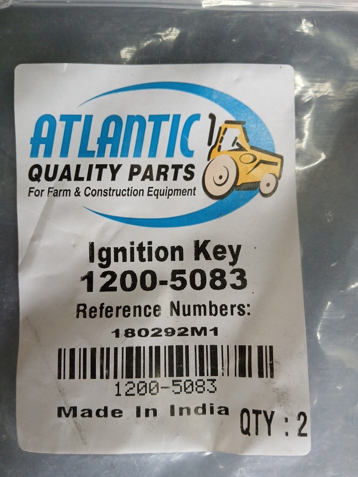 ATLANTIC IGNITION KEY #1200-5083 REFERENCE #180292M1 | eBay