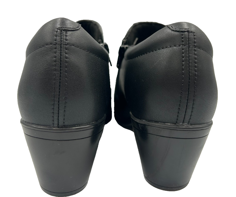 Clarks Women's Emily 2 Reyna Zip Up Leather Booties Black Size:8 177J ...