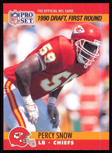 1990 Pro Set Percy Snow Kansas City Chiefs #681 | eBay