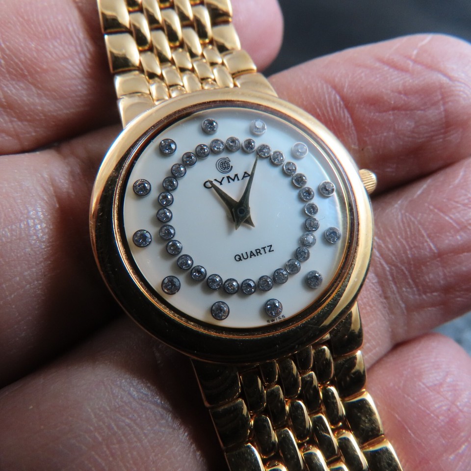 Swiss Made Cyma Classic Quartz Women Watch For Part Or Repair | eBay