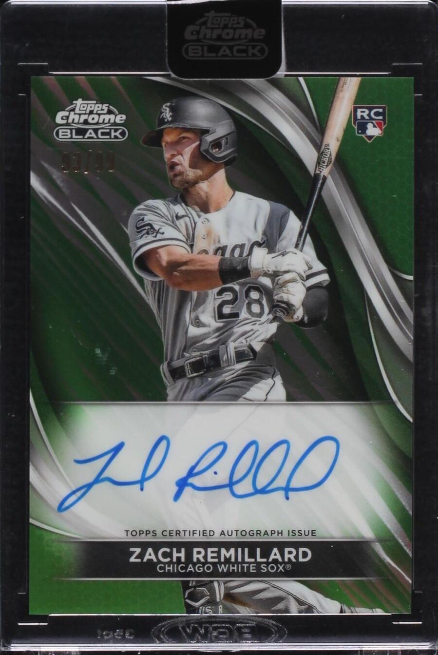 2024 Topps Chrome Black - Autographs Zach Remillard #CBA-ZR Green ...